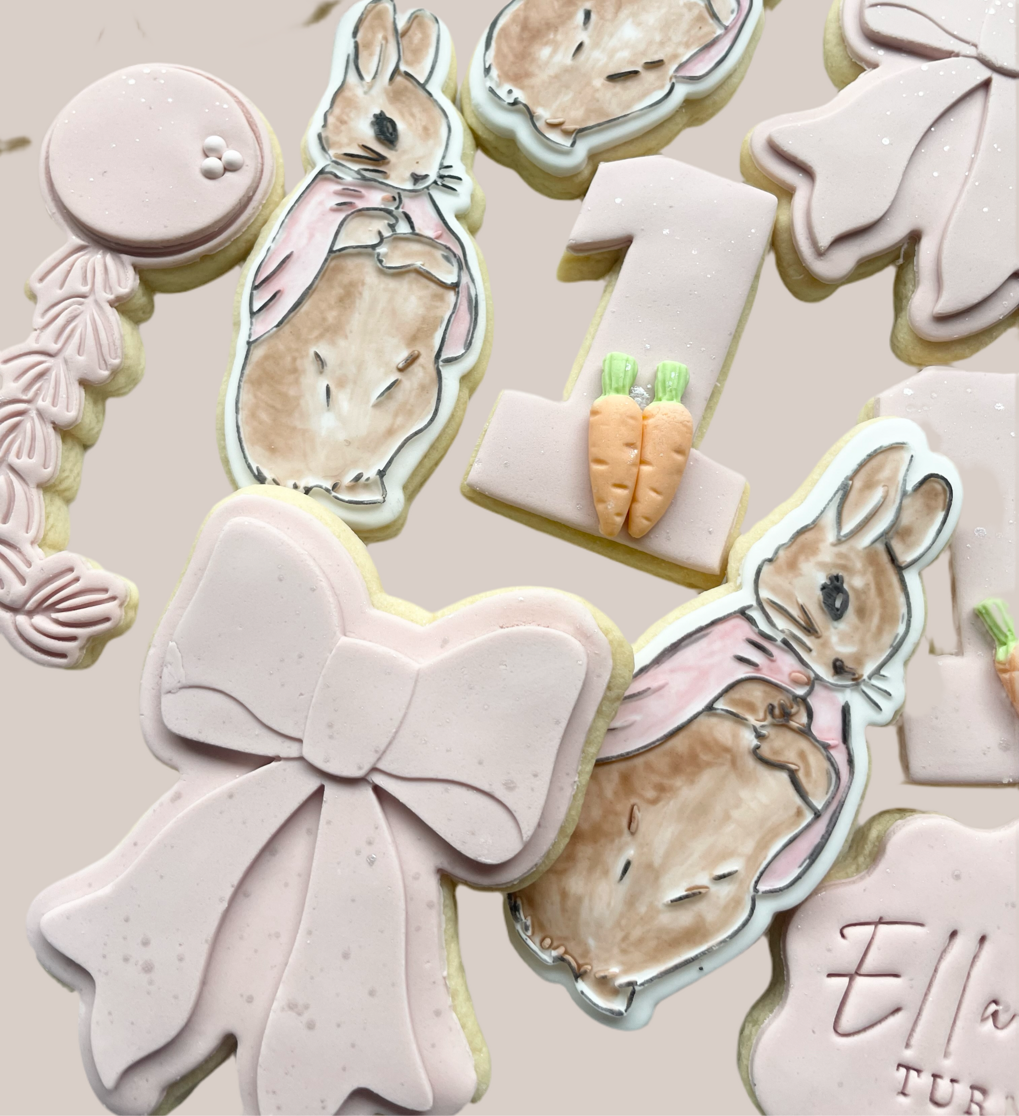 Peter rabbit/Flopsy bunny cookies – My little bake co
